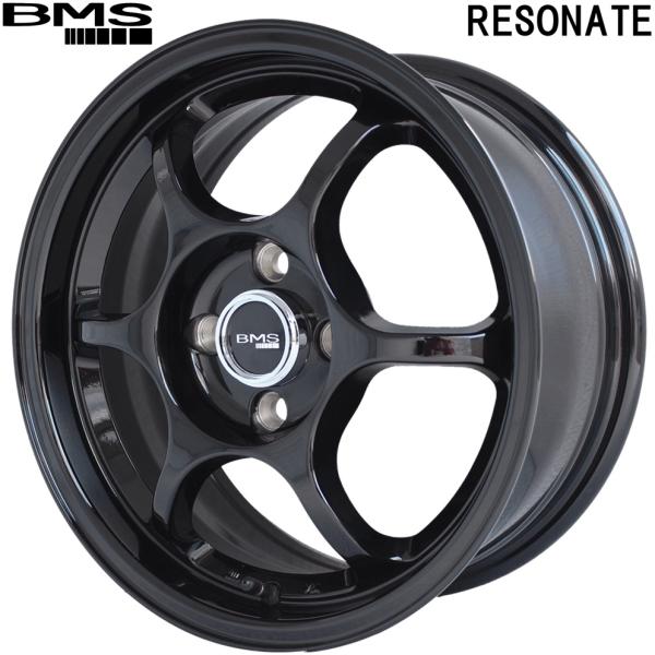 【楽天市場】森田システム BMS【ビーエムエス】RESONATE（レソネイト）15x6.5 +40 4H/100 グロスブラック（GB）x4本 ...