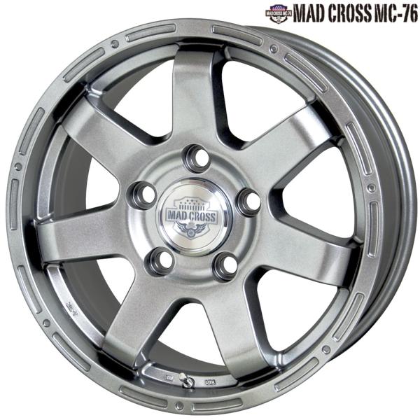 【楽天市場】ホットスタッフ マッドクロス（MAD CROSS）MC-76 18x8.0 +48 5H/150ダークシルバー（DS）MC76 ...