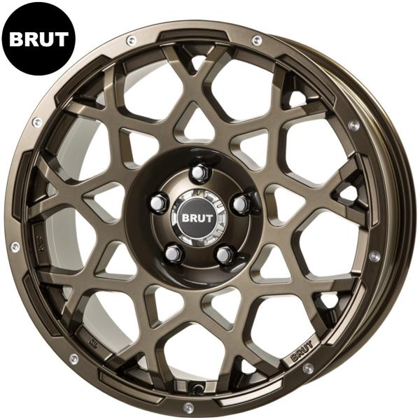 【楽天市場】BRUT【ブルート】BR-55 18x8.0 +43 5H/127 シャンパンゴールド（CPG）x4本 ※Jeepラングラー：MB ...