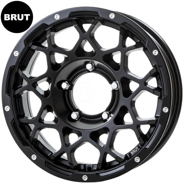 【楽天市場】BRUT【ブルート】BR-55 16x5.5 -5 5H/139.7 ミルドサティンブラック（MSB）x4本 ※JB43/JB74ジムニー・シエラ/ノマド用：MB Car-Parts