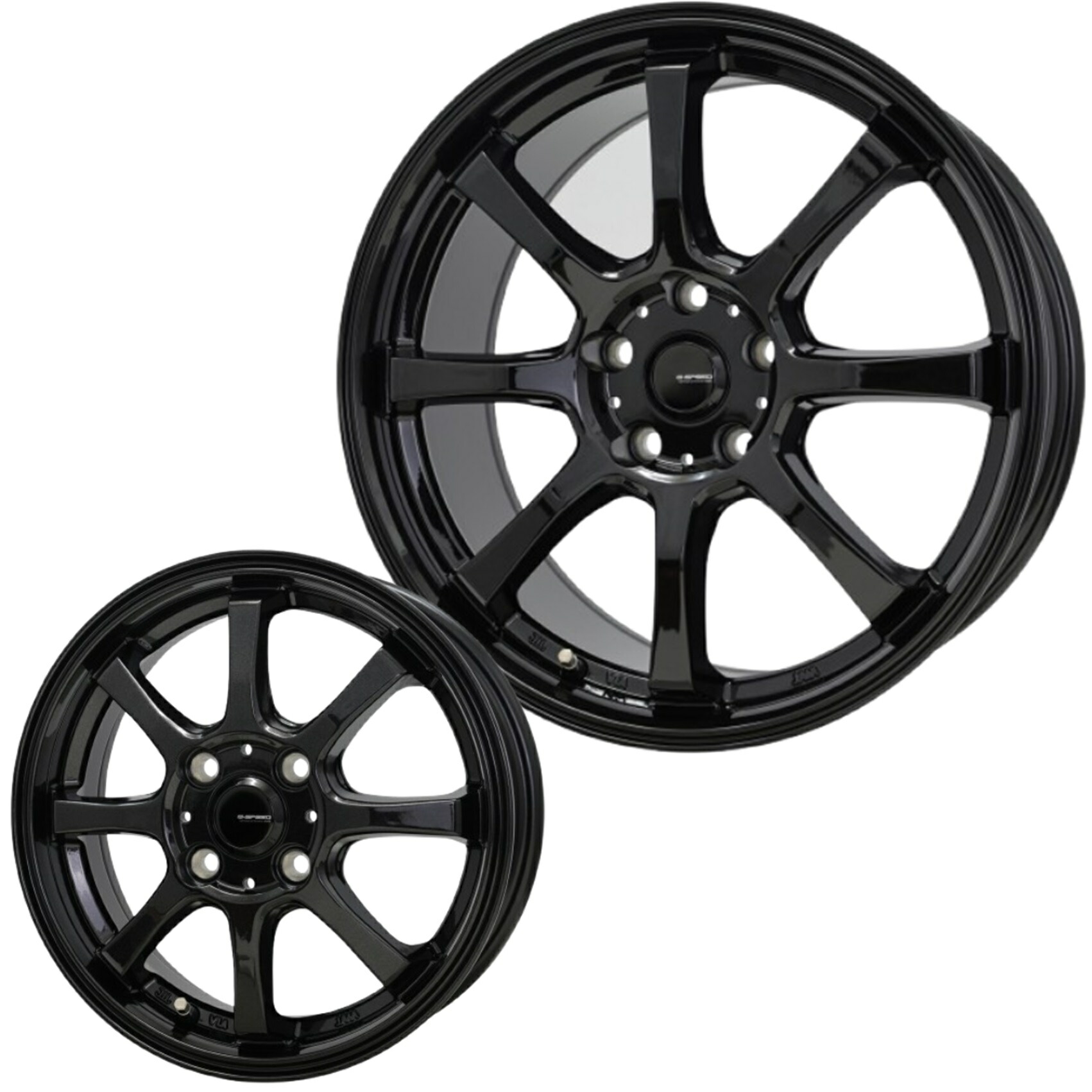 【楽天市場】ホットスタッフ ジー・スピード（G・SPEED）Gスピード G-08 15x6.0 +43 5H/114.3 MBK（メタリック ...