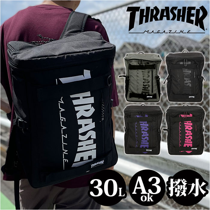 【楽天市場】スラッシャー リュック THR-161 THRASHER 楽天 おしゃれ カジュアル 大容量 30L A4 B4 通学 通勤 ...