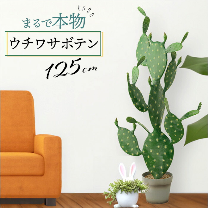 【楽天市場】フェイクグリーン サボテン 楽天 GLP-1488 人工観葉植物 観葉植物 ウチワサボテン インテリアグリーン 造花 大型 ツリー ...