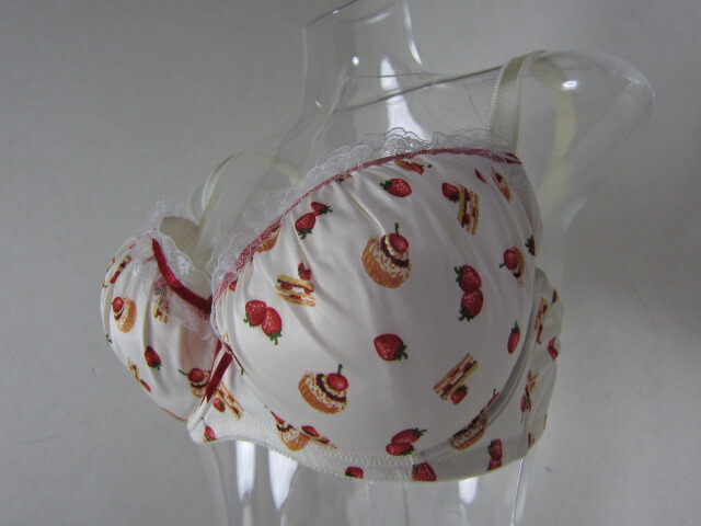 【楽天市場】訳ありワイヤー ブラジャー 大きいサイズ イチゴ ストロベリーD75 D80 D85 D90 D95 E75 E80 E85 E90 E95 F75,F80 F85 F90 F95 ...