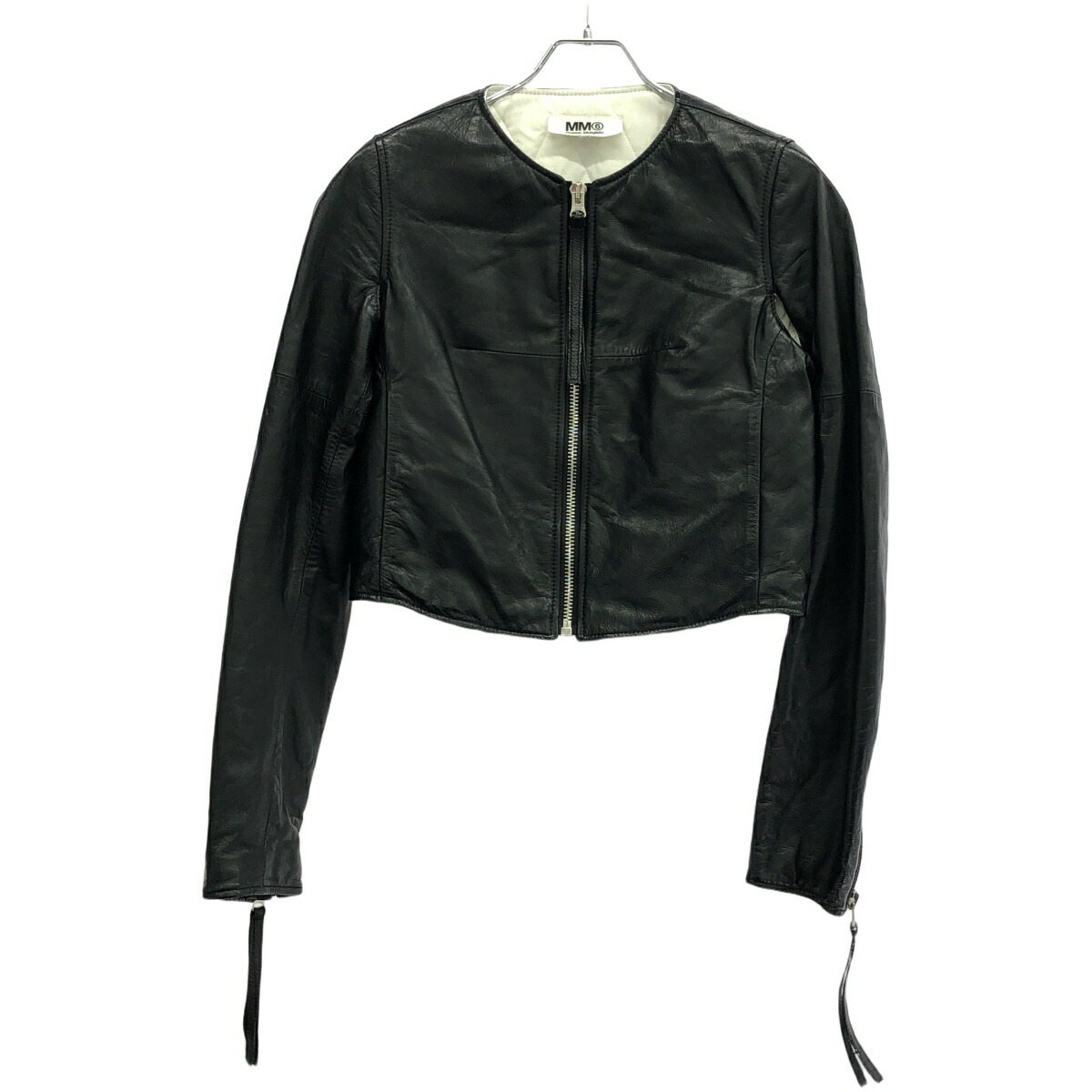 【楽天市場】MM6 Maison Margiela エムエムシックス メゾン マルジェラ 19AW ラムレザーパデットジャケット S52AM0112 ブラック 38 【中古 ...