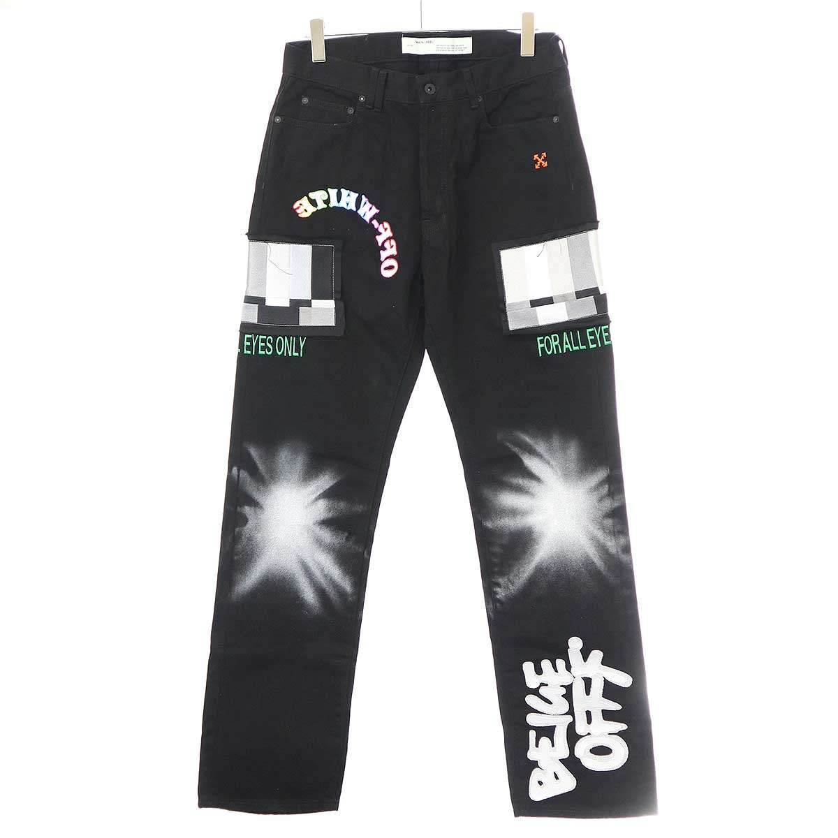 OFF-WHITE オフホワイト デニムパンツ メンズ 【古着】【中古】 楽天市場】OFF-WHITE オフホワイト パンツ サイズ:31 19AW