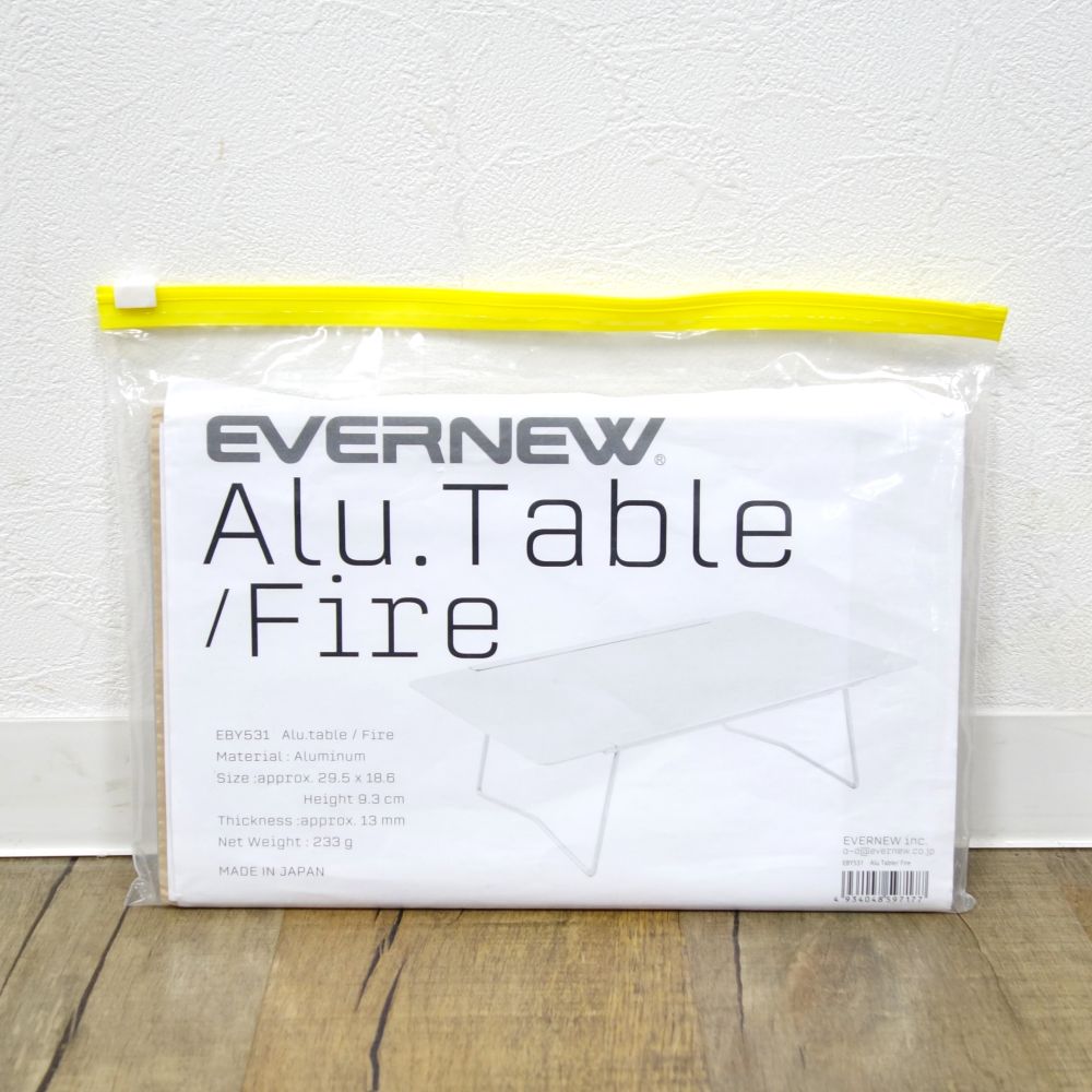 【楽天市場】【新古品】エバニュー EVERNEW Alu Table Fire アルミニウム テーブル 軽量 シンプル 登山 トレッキング ...