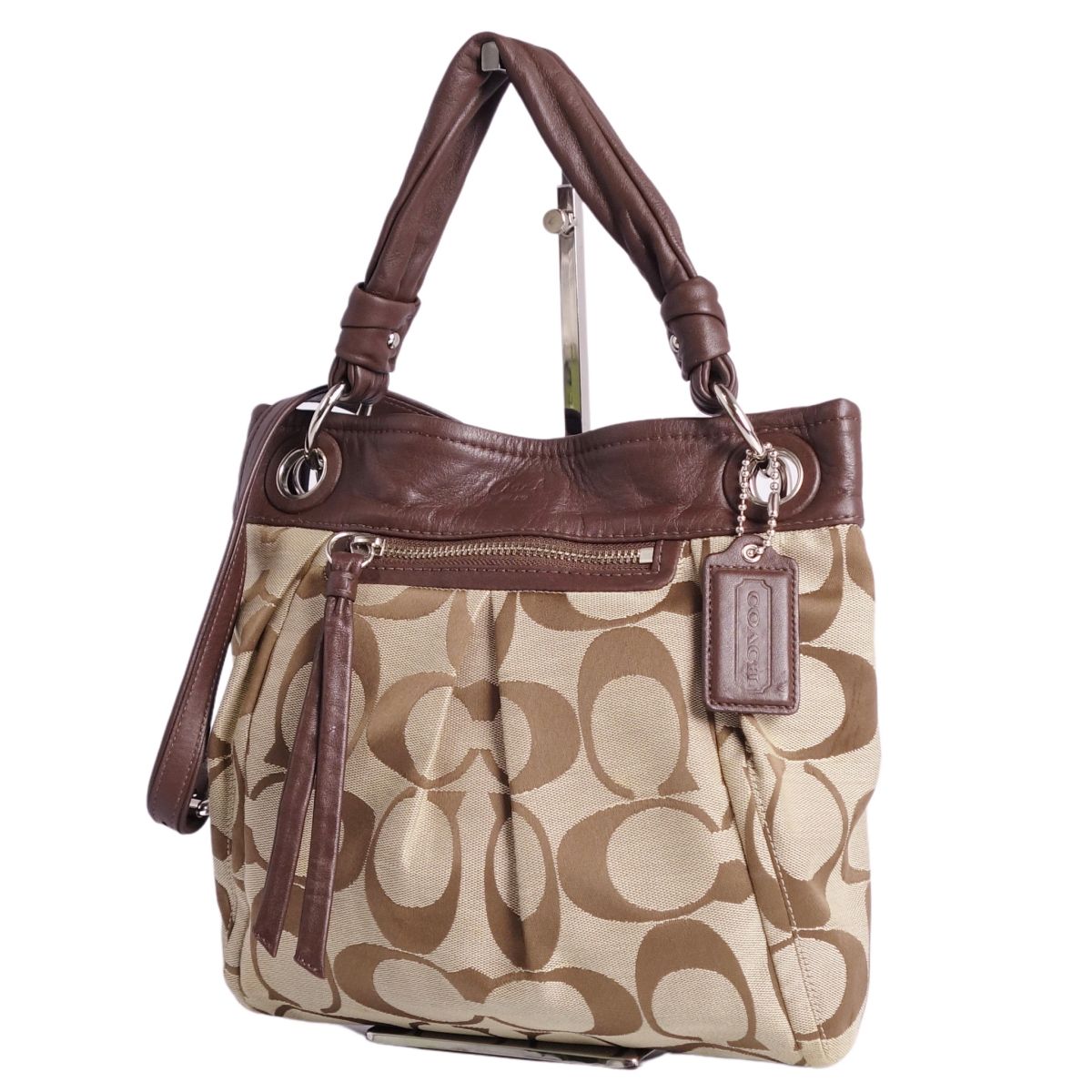 【楽天市場】コーチ COACH バッグ F15200 2way ハンドバッグ ショルダーバッグ シグネチャー キャンバス レザー カバン ...