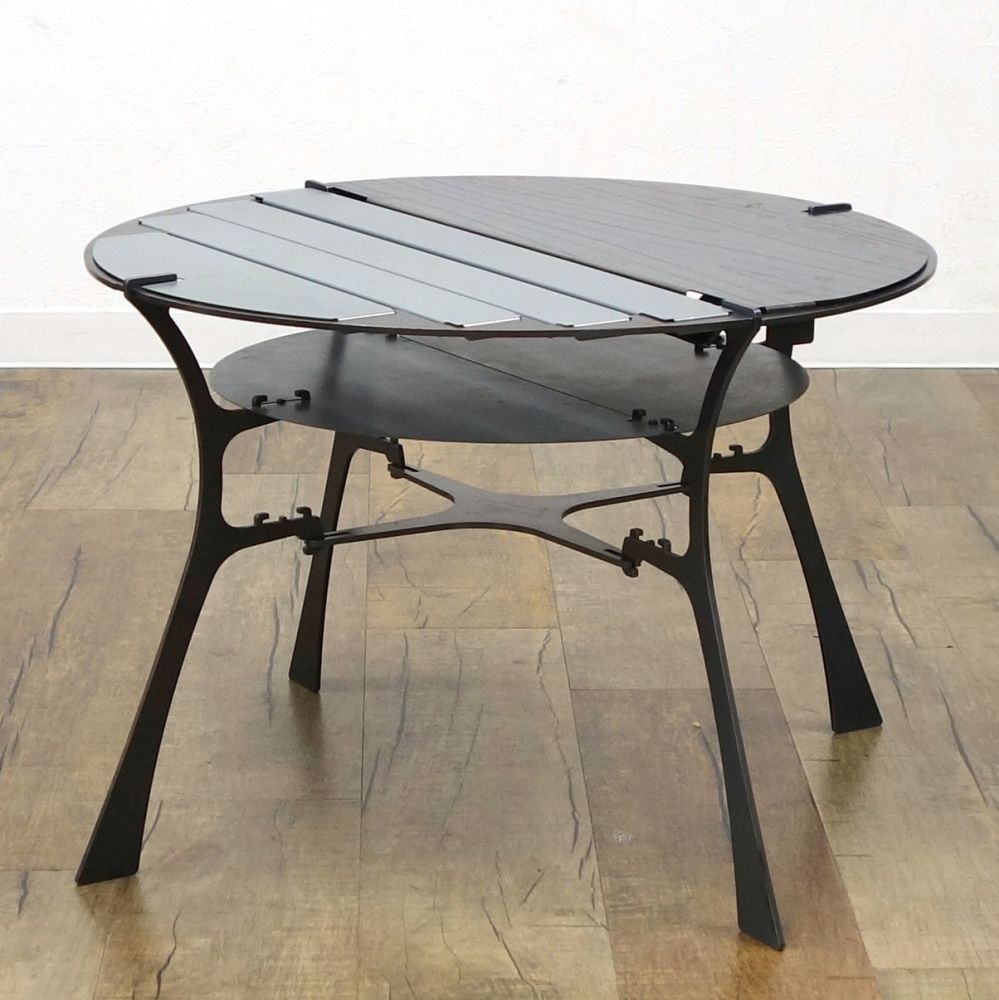 【楽天市場】トリパス プロダクツ TRIPATH PRODUCTS MOKUME TABLE 黒皮鉄 木目天板 キャンプ テーブル ガレージ アウトドア【中古】：MODEST LORD 仙台 ...