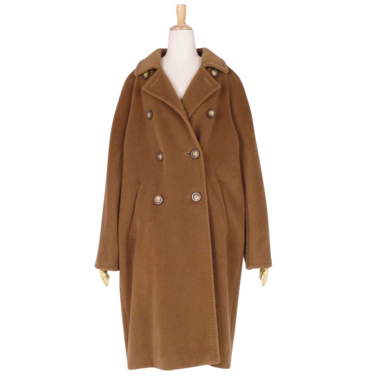 【楽天市場】【美品】マックスマーラ Max Mara コート 白タグ ロングコート ダブルブレスト ウール カシミヤ アウター レディース ...