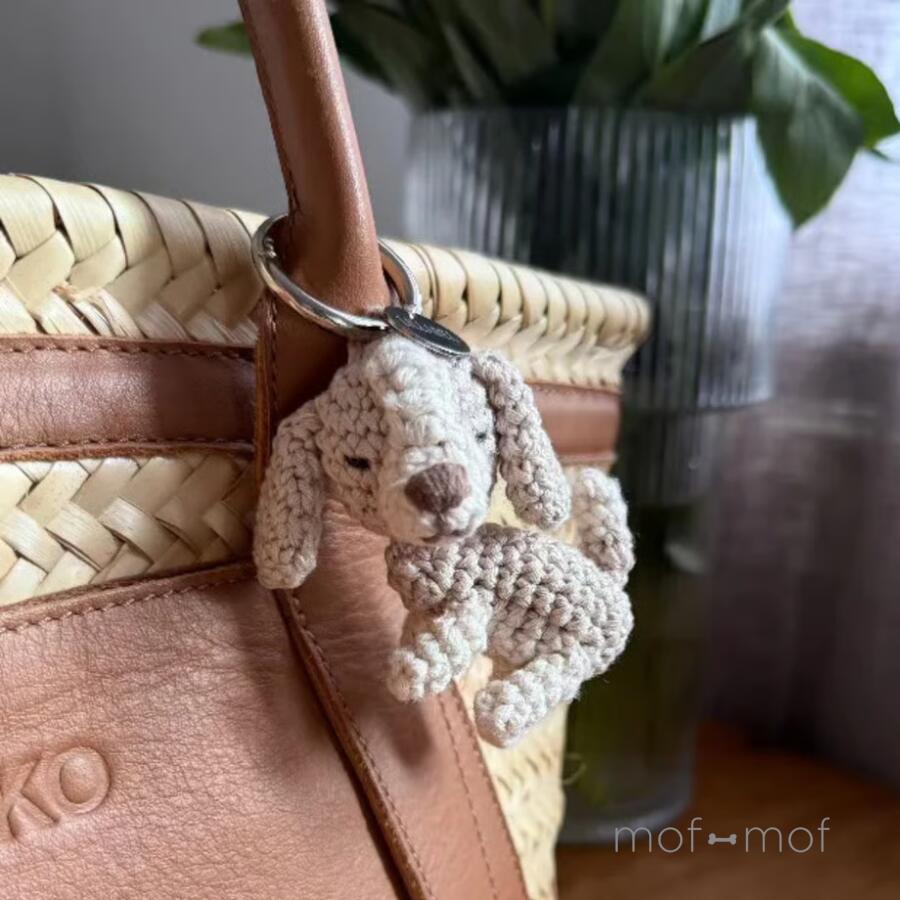 【楽天市場】LILLY わんこチャーム バックチャーム ベージュ ホワイト オーガニックコットン 手編み ギフトラッピング無料 おしゃれ ...