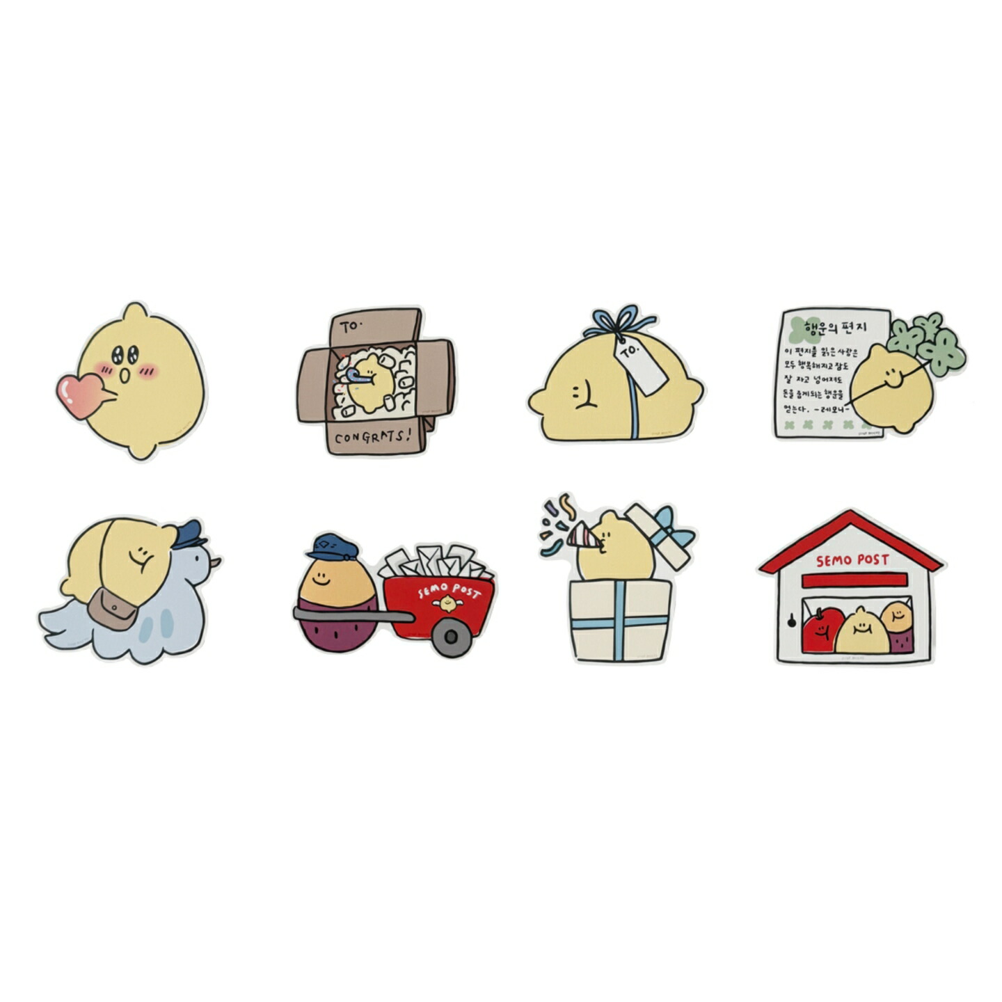 【楽天市場】[second morning] SEMOゆうびん 型抜き ポストカード セット（全2種/各4枚入り）：moim公式ショップ 楽天市場店