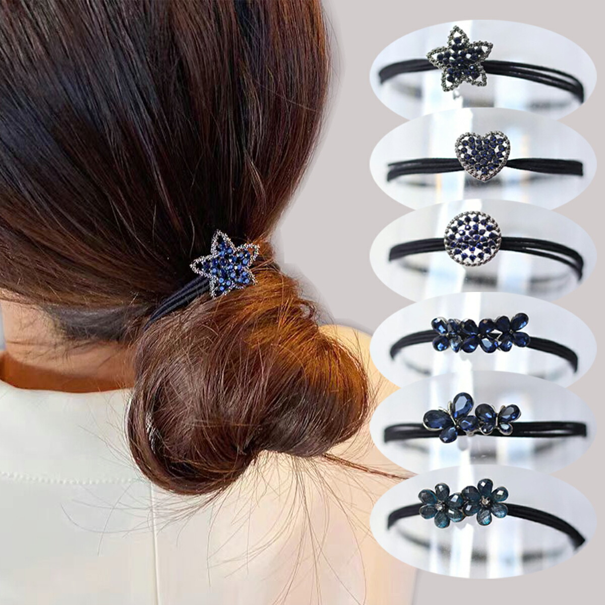 【楽天市場】ヘアゴム ヘアアクセサリー オフィス ヘアアクセ レディース 上品 大人っぽい かわいい おしゃれ シンプル プレゼント：モカリー