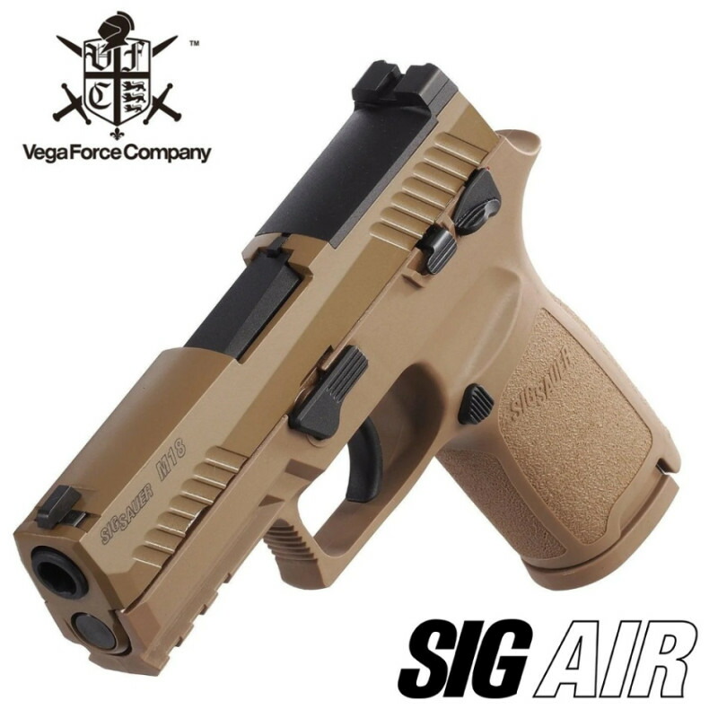 【楽天市場】VFC SIG M18-P320 ガスブローバック TAN ハーフメタル：エアガンショップ モケイパドック