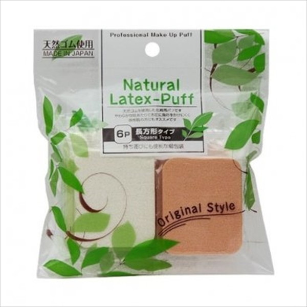 【楽天市場】石原商店 天然ラテックスパフ 長方形パフ 6P：MOKOMOKO青山