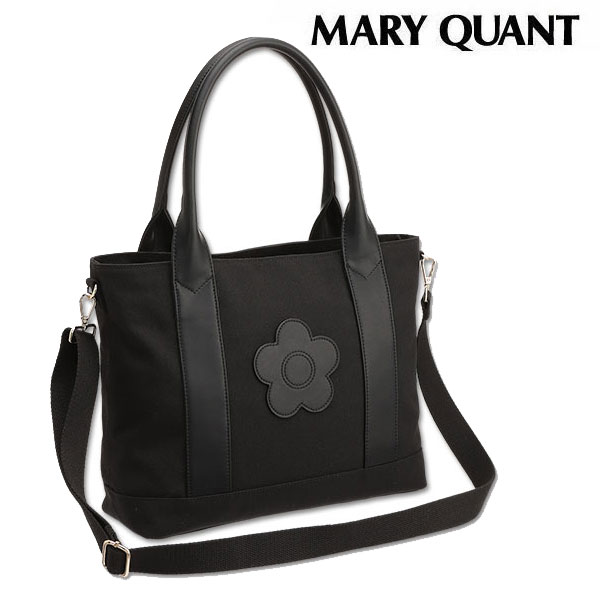 【楽天市場】マリークワント MARY QUANT マリクワ シンプル スクエアデイジーパッチ 2WAYトート ブラック 黒 A4サイズOK 鞄 バッグ サブバッグ 通勤 通学 習い事 ...