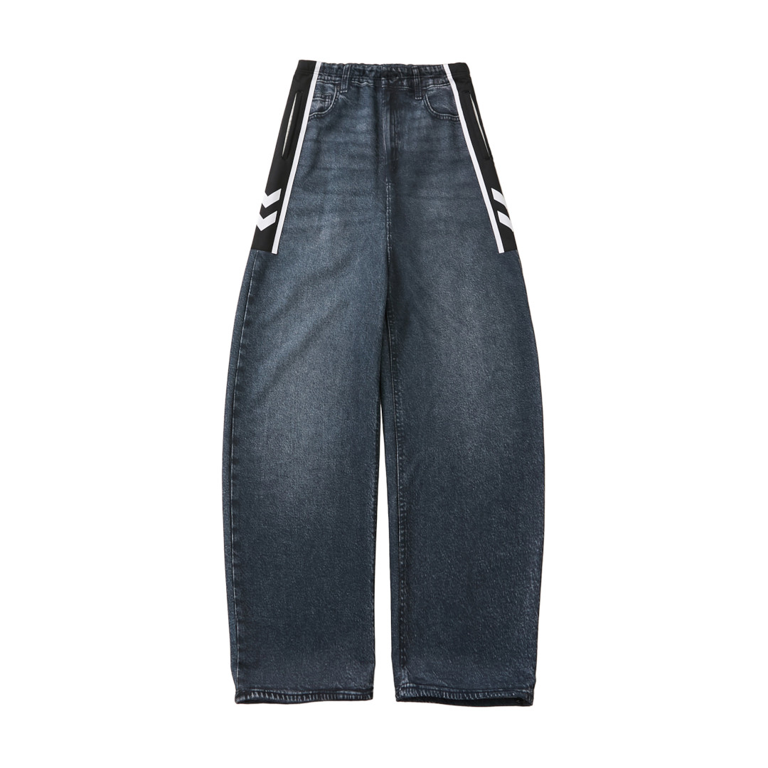 【楽天市場】HUMMEL 00 | ヒュンメル オー TRANS DENIM SWEAT TROUSER BLACK (H1220107 ...