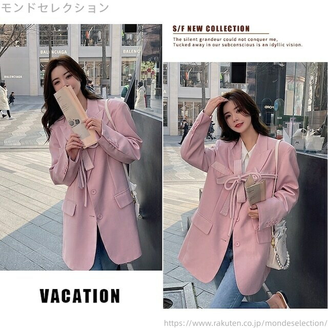 テーラードジャケット 夏新作 ライトコート スーツジャケット スーツ カジュアル レディース   アウター ビジネス コート 洗え zjf2590601_1.jpg