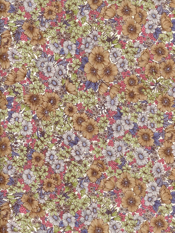 【楽天市場】生地LIBERTY FABRICS LIBERTYリバティプリントGloria Flowers（グロリアフラワーズ）ベージュ国産 ...