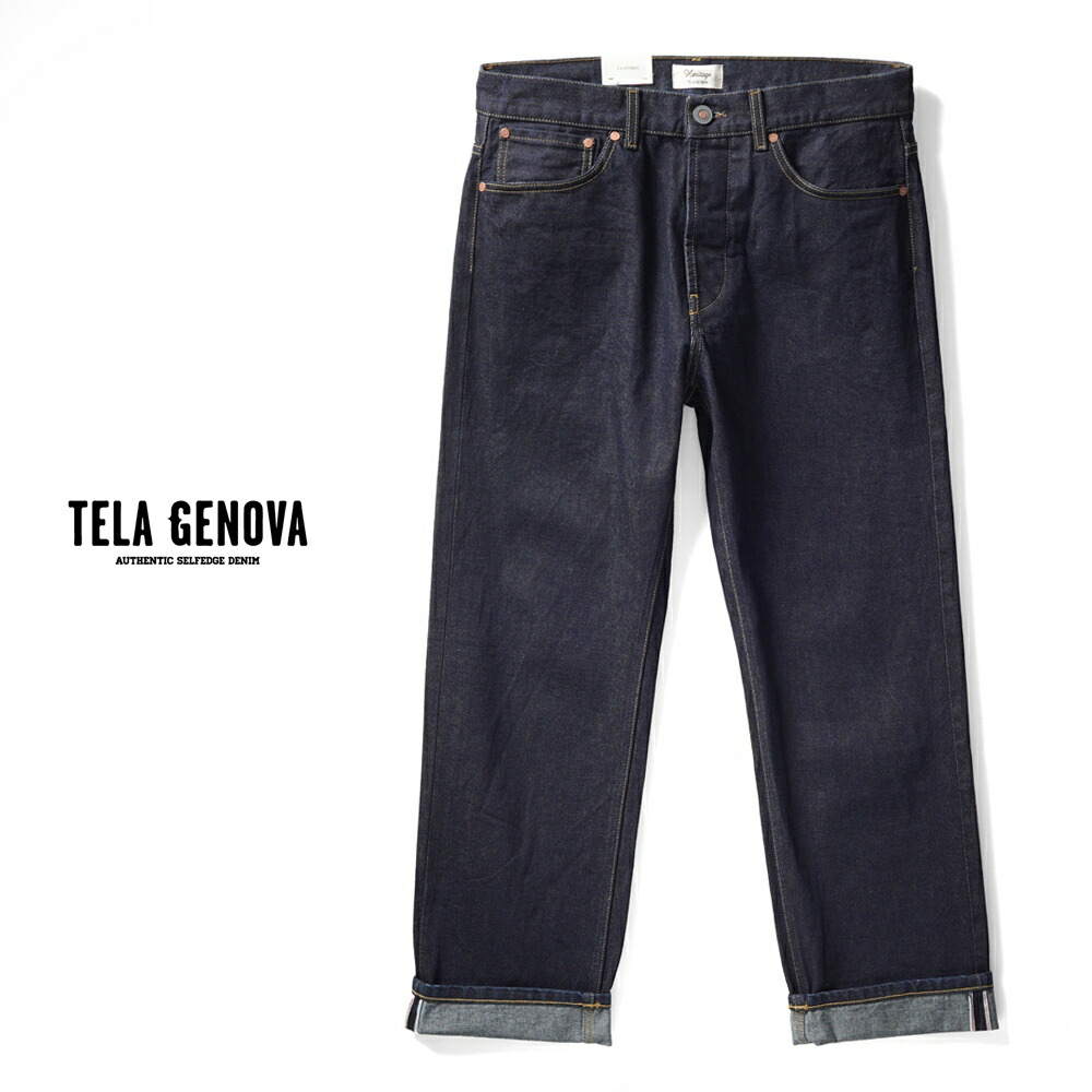 【楽天市場】テラジェノバ TELA GENOVA デニム 5ポケット ROD010 BLUE AO RODOLFO VINTAGE FIT ...