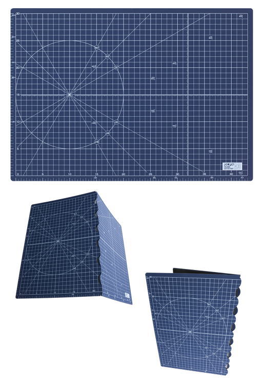 【楽天市場】OLFA(オルファ)ふたつ折りカッターマットA3ネイビー 223BNV：工具のお店 モンジュSHOP