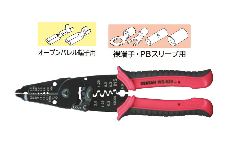 【楽天市場】DENSAN 多機能ストリッパー WS-520：工具のお店 モンジュSHOP