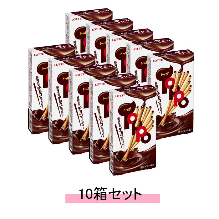 楽天市場】ロッテ トッポ袋 7袋入×18個セット 個包装 チョコ おかし お