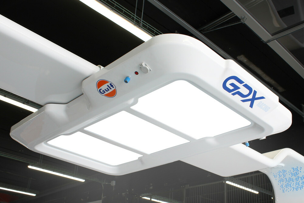 【楽天市場】BCN BOXES モータースポーツ ピット オーバーヘッド LED POWERHOOD ライト部のみ：モノコレ