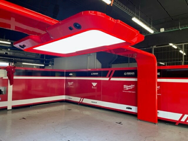 【楽天市場】BCN BOXES モータースポーツ ピット オーバーヘッド GANTRY（アーチ）& LED POWERHOOD（ライト）セット ...