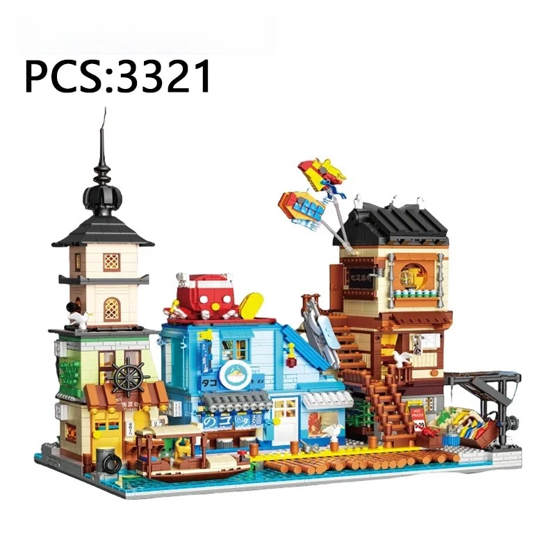 【楽天市場】MOC LEGO レゴ ブロック 互換 北海道の港町 3321個：MONO BASE