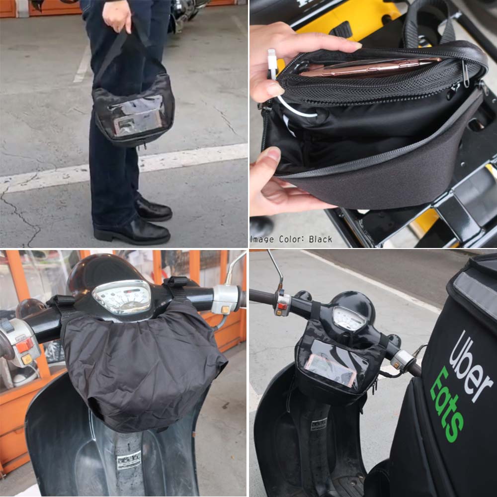 【楽天市場】【あす楽★オリオンエース公認WEBSHOP】ジャムズゴールド(JAM'SGOLD)★ハンドル周りに取付可能 スマホでナビも可能 SCMAP スクーター用ポーチ JGB-928：モノ ...