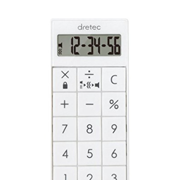 【楽天市場】dretec(ドリテック) 電卓タイマー 点滴 計算機 バイブレーション 看護師 マグネット ナース 磁石 CL-124WT ホワイト：monomotto
