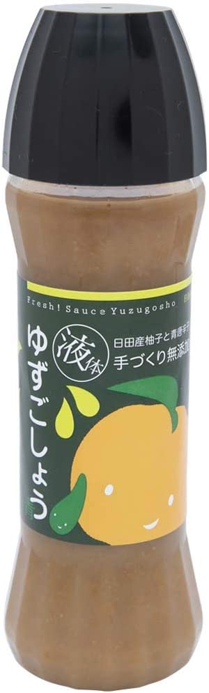 【楽天市場】[梶原食品] 調味料 液体ゆずこしょう 180ml /青唐辛子 ゆず 無添加 柚子胡椒 味変 パスタ ピザ 大分県 辛味：MONONE