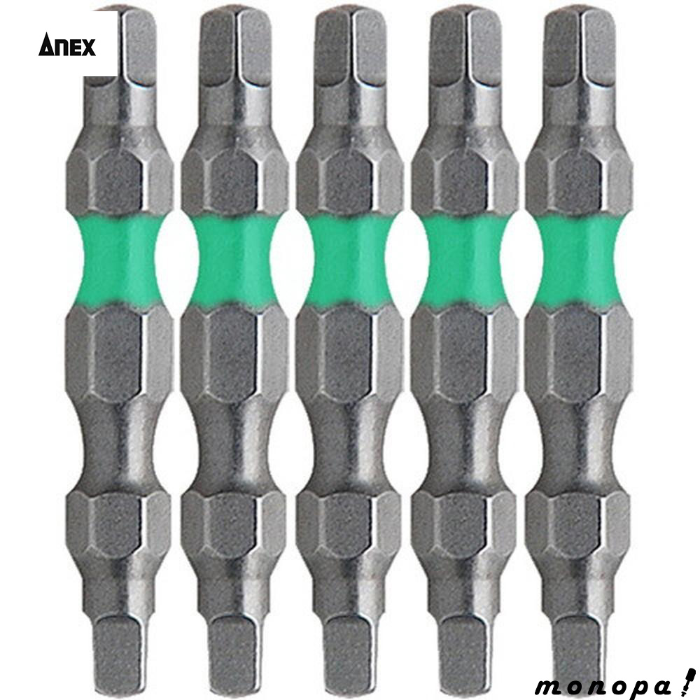 【楽天市場】ANEX アネックス 四角カラービット両頭5本組 緑色 #3x45 ACS5-3345：モノパ！楽天市場店
