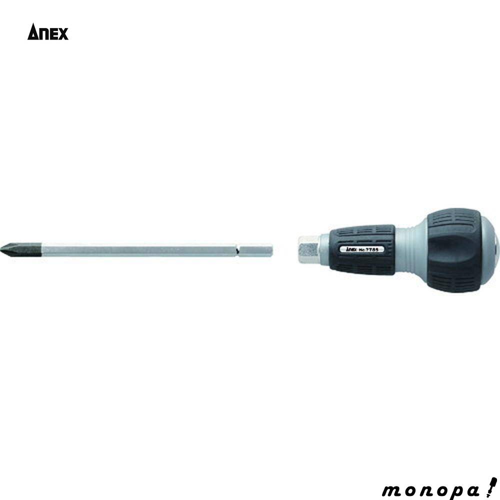 【楽天市場】ANEX アネックス 叩ける差替 ドライバー貫通タイプ+2x135 ボルスター付 7755-P2：モノパ！楽天市場店