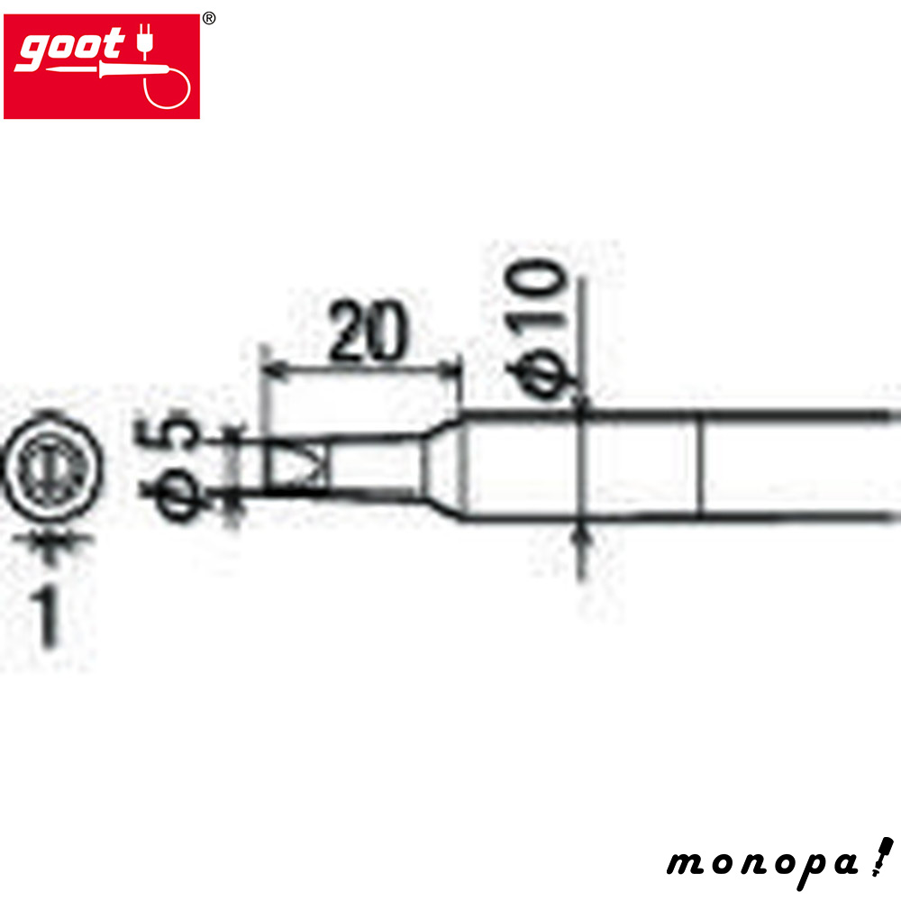【楽天市場】太洋電機産業 goot PX4用 替こて先 5D PX-40RT-5D 日本製：モノパ！楽天市場店