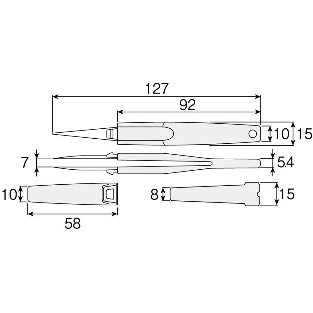 【楽天市場】ホーザン(HOZAN) ESDグリップピンセット P-881-ESD 送料無料：モノパ！楽天市場店