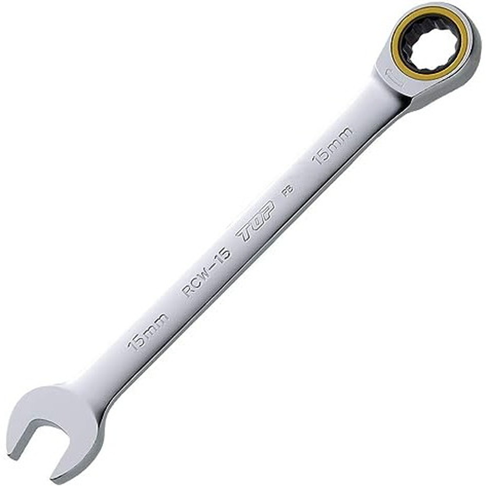 【楽天市場】【抽選で最大100%ポイントバック エントリー受付中】 トップ工業 TOP ラチェットコンビ 対辺15mm 本締め可 送り角度5 ...
