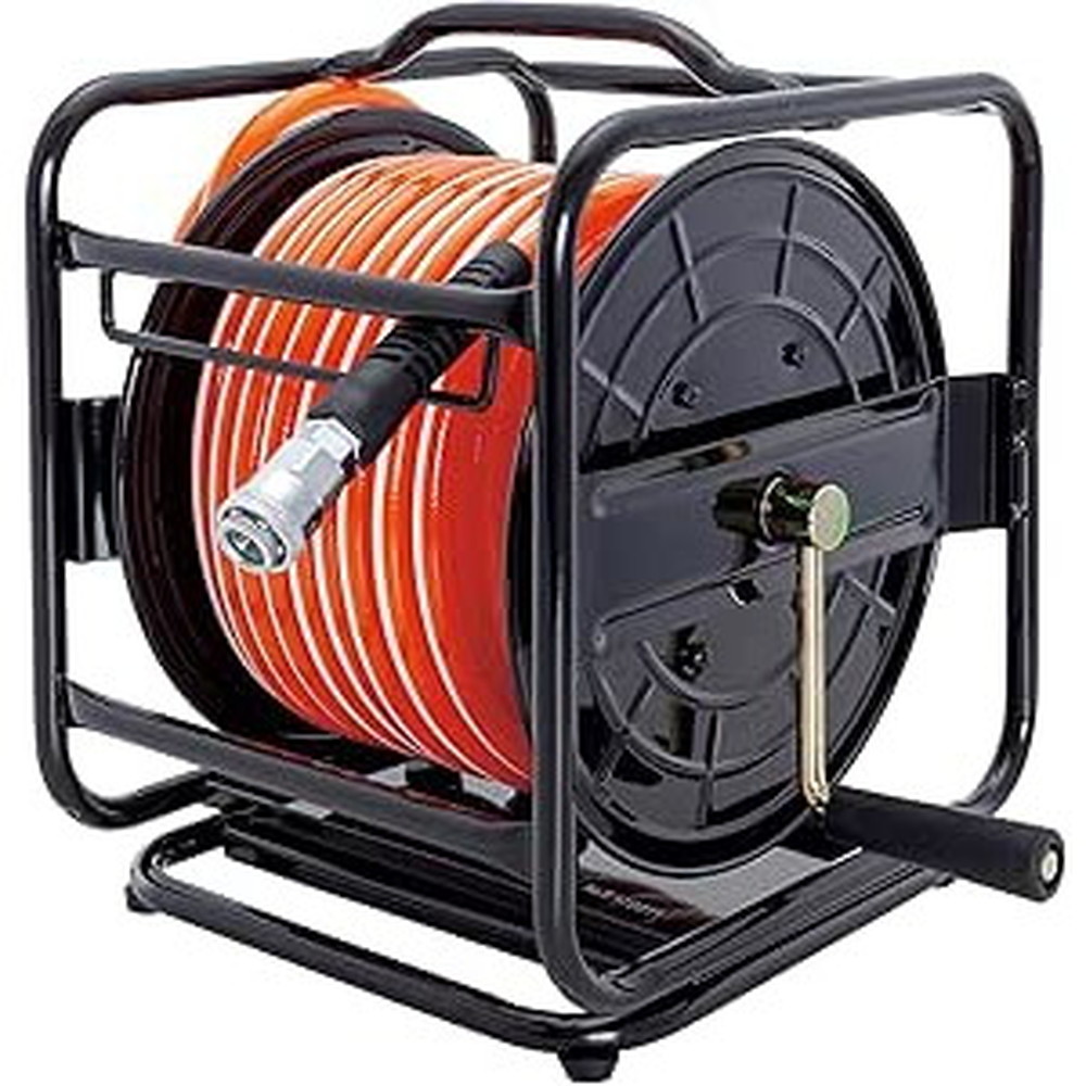 【楽天市場】E-Value エアホースリール 内径8.5mm×25m 回転台付 EAR-825 エア エアー ホース リール：モノパ！楽天市場店