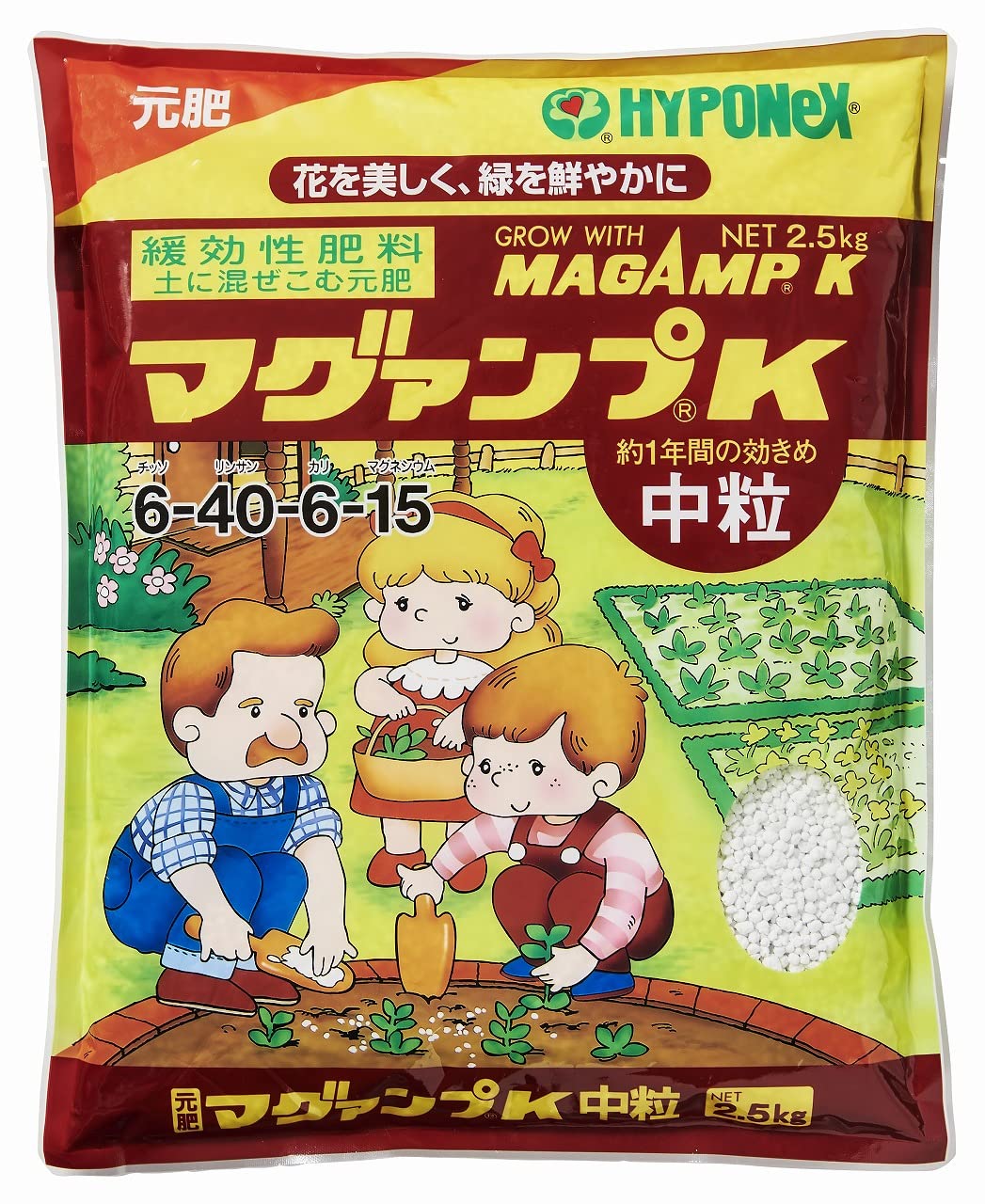【楽天市場】ハイポネックス マグァンプK中粒 容量2500G ハイポネックスジャパン 園芸用品・除草剤：MONOW 公式ショップ