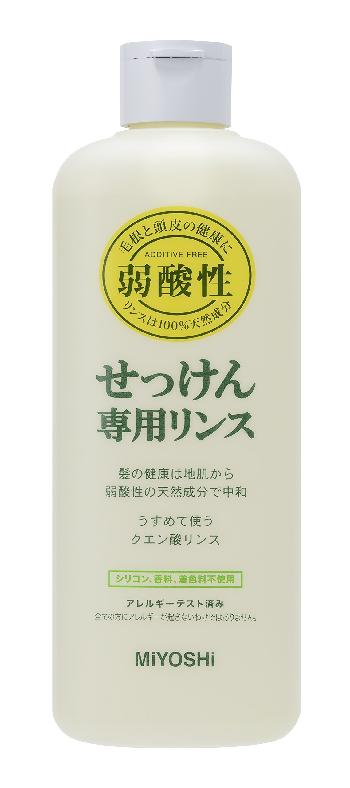 【楽天市場】【まとめ買い】ミヨシ無添加せっけん専用リンス 容量350ML×20点セット ミヨシ石鹸 コンディショナー・リンス：MONOW 公式ショップ