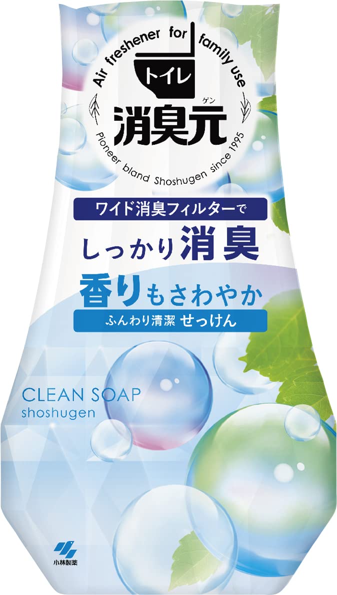 【楽天市場】トイレの消臭元 ふんわり清潔せっけん 容量400ML 小林製薬 芳香剤・トイレ用：MONOW 公式ショップ