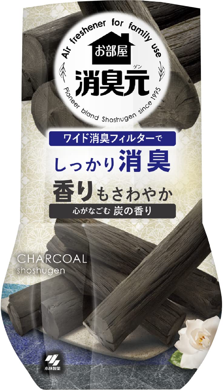 【楽天市場】お部屋の消臭元 心がなごむ炭の香り 容量400ML 小林製薬 芳香剤・部屋用：MONOW 公式ショップ
