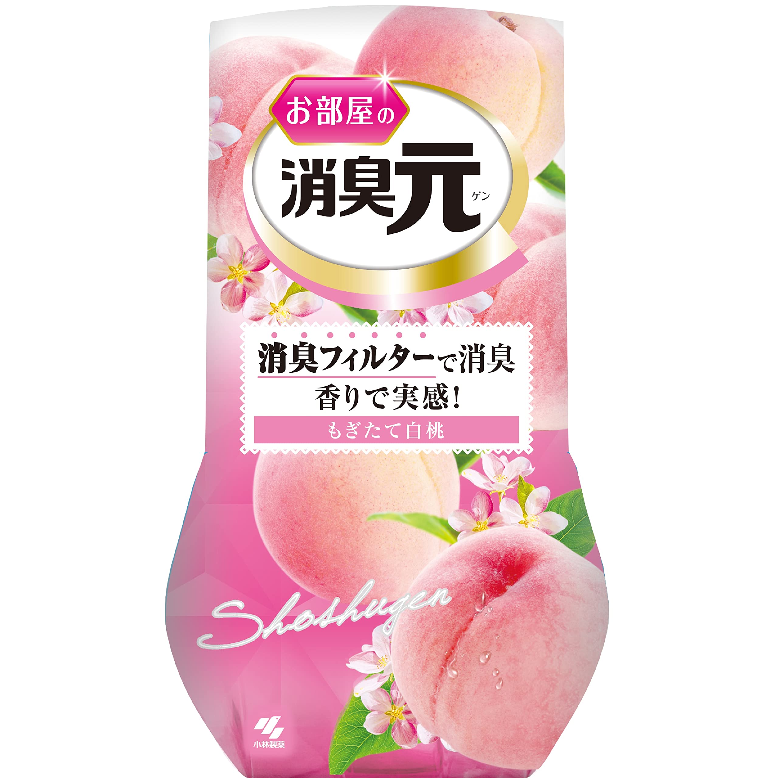 【楽天市場】お部屋の消臭元 もぎたて白桃 容量400ML 小林製薬 芳香剤・部屋用：MONOW 公式ショップ