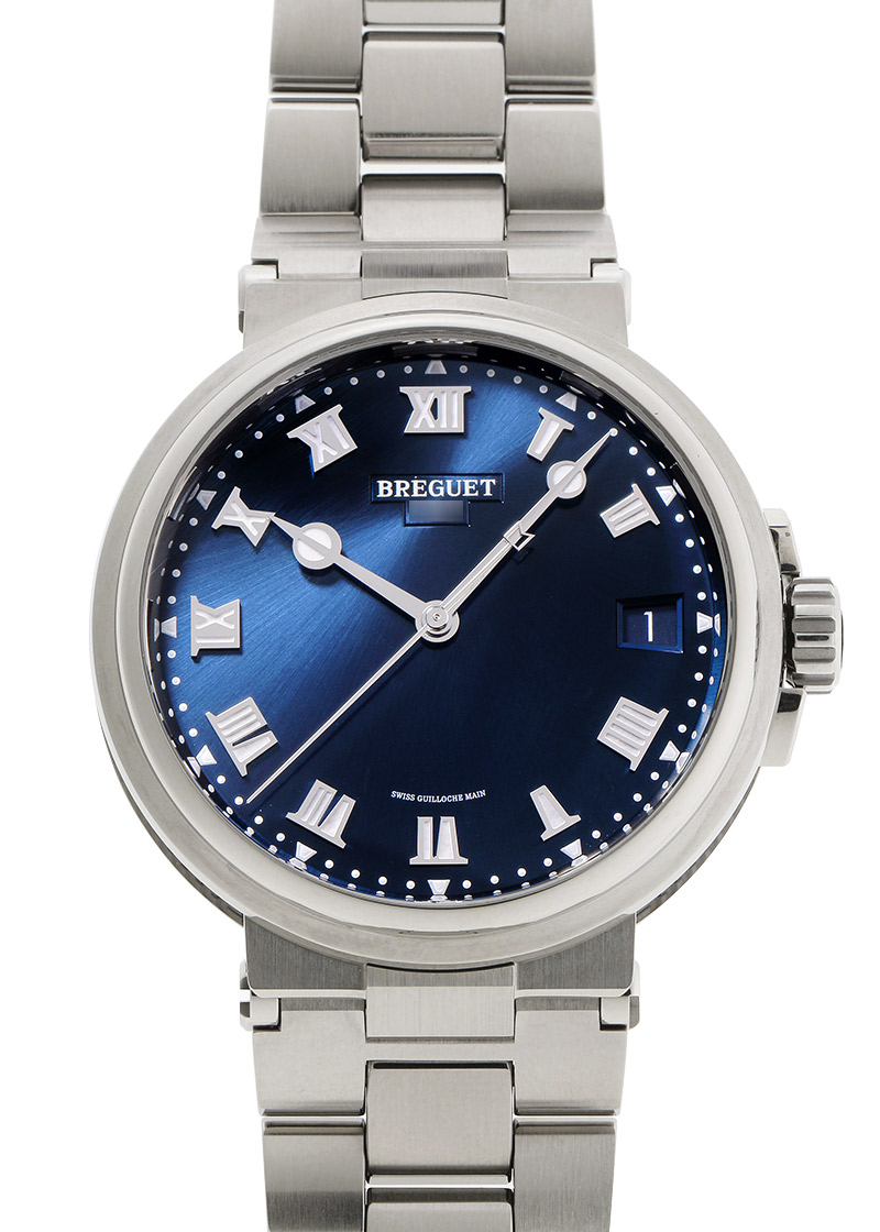 【楽天市場】【期間限定特価】ブレゲ - マリーン | BREGUET | 5517TI/Y1/TZ0 | TI ブルー文字盤 自動巻き ...
