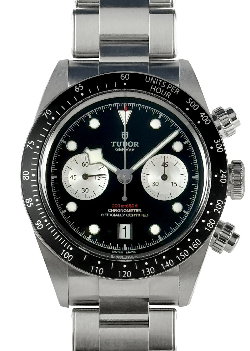 【楽天市場】チューダー - ブラックベイ クロノ | TUDOR | M79360N-0001 | SS 黒文字盤 自動巻き ブレスレット ...
