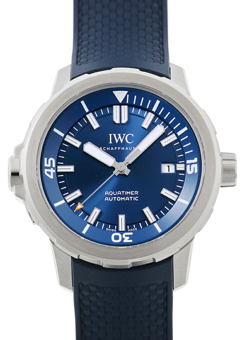 【楽天市場】IWC - アクアタイマー オートマティック | INTERNATIONAL WATCH COMPANY | IW328801 | SS ブルー文字盤 自動巻き ラバー| 未使用品 ...