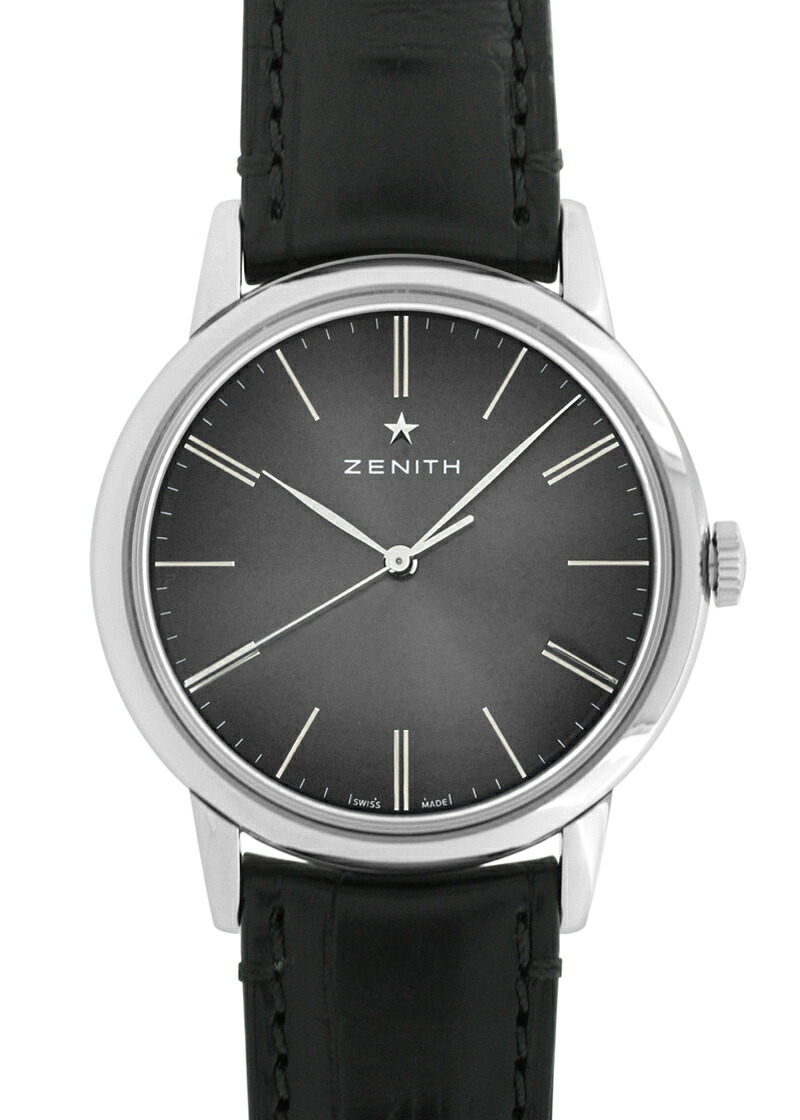 【楽天市場】ゼニス - エリート クラシック| ZENITH | 03.2290.679/26.C493 SS グレー文字盤 自動巻き レザー ...
