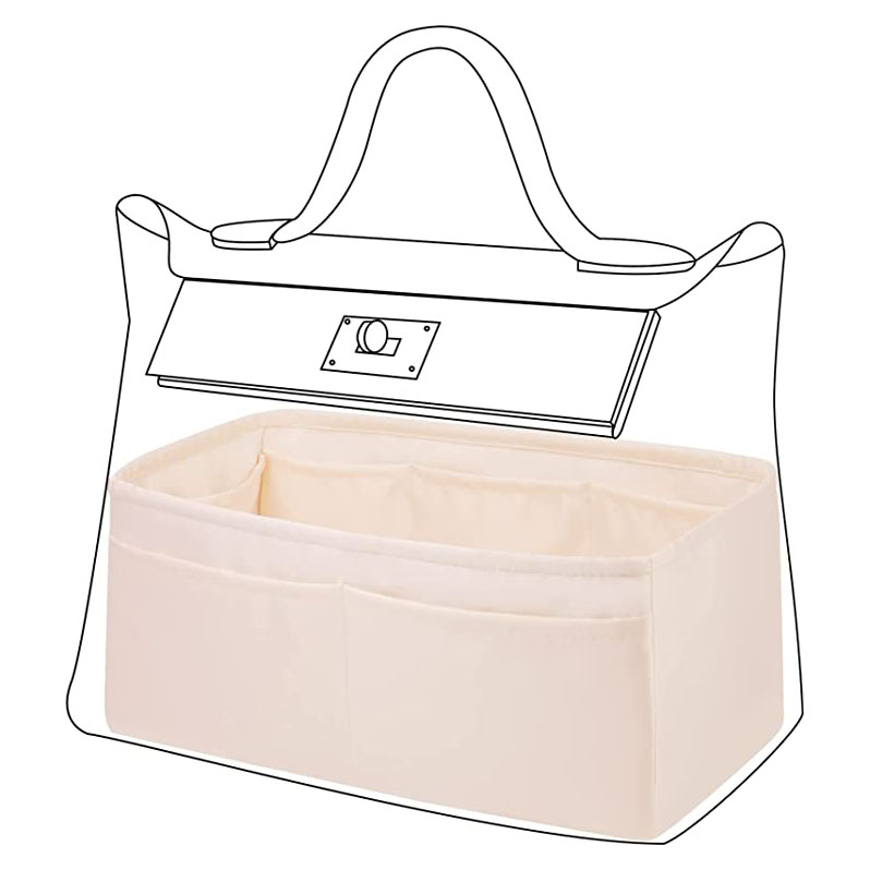 【楽天市場】バッグインナーバッグ インナーバッグ 高級絹 サテントートバッグ用 適用kelly2424 mini/29/35 Bags：Monuso