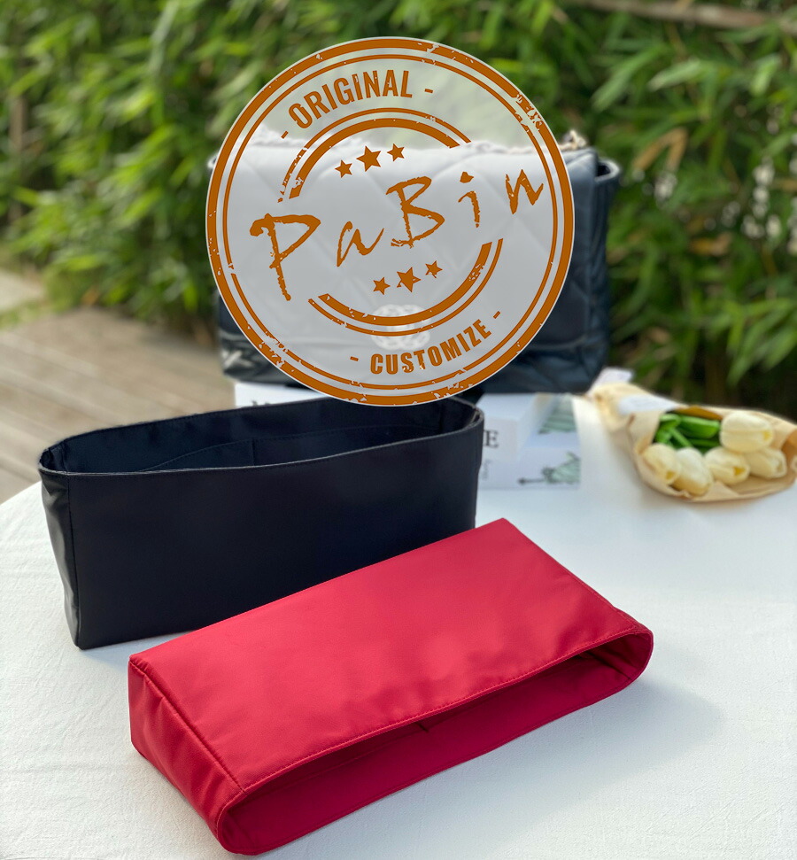 【楽天市場】バッグインバッグ シャネル Chanel19bag対応 軽量 自立 チャック付き 小さめ 大きめ バッグの中 ナイロンモール 絹織物 整理 整頓 通勤 旅行バッグ PaBin：Monuso